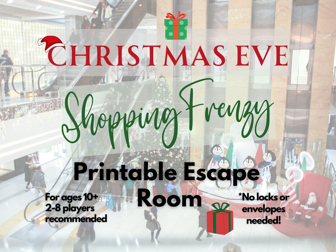 Christmas Escape Room - at Home Escape Room, Escape Room for Teens ...