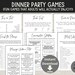 Dinner Party Games Icebreaker Game, Adult Dinner Game, Message Under a ...