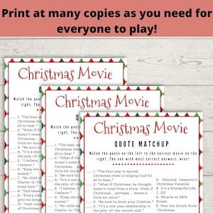 Christmas Movie Trivia - Quote Match, Match the Movie Quote, Guess the ...