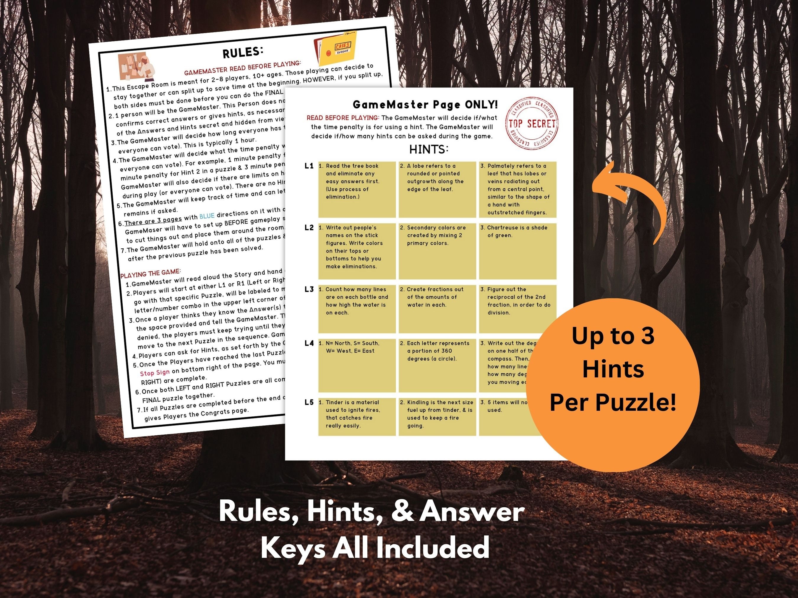 Camping Themed Escape Room Outdoors Escape Room, Escape Room for Adults ...