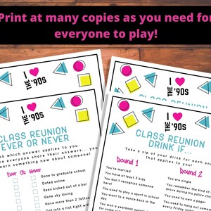 Class Reunion Game Bundle - High School Reunion Games, Class Reunion ...