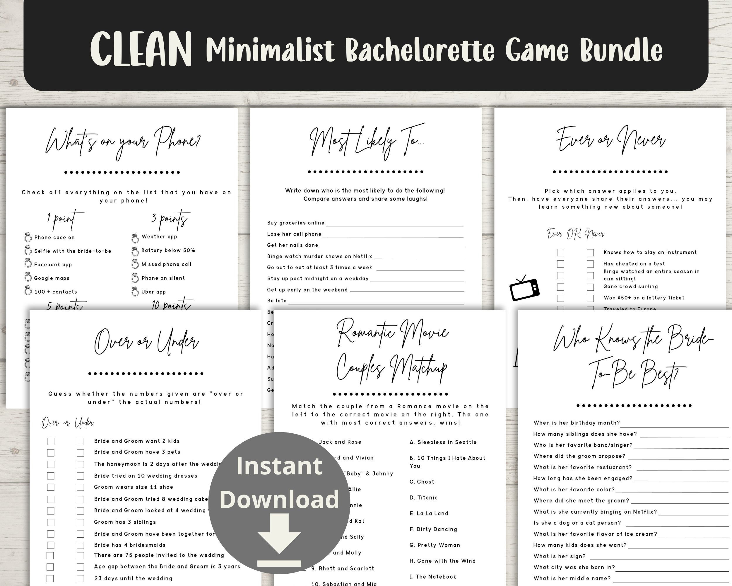 Clean Bachelorette Party Games Clean Hen Party Games, Bachelorette Game ... Clean Bachelorette Party Games Clean Hen Party Games, Bachelorette Game ...