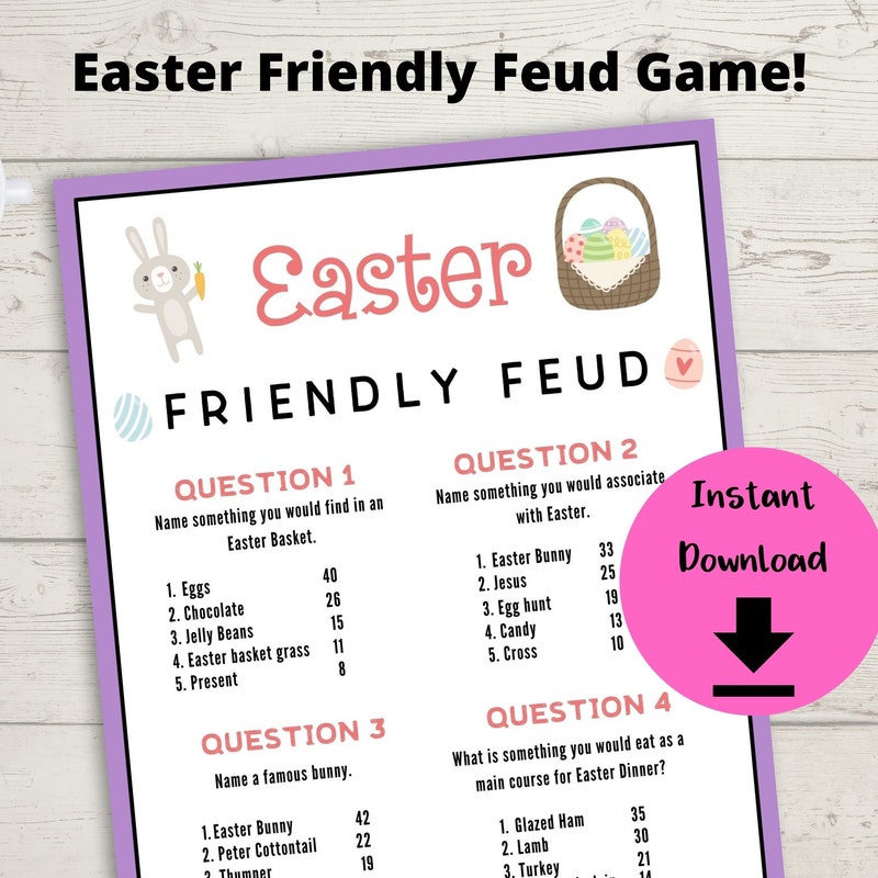 Easter Family Feud - Etsy