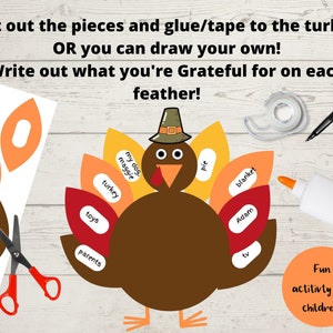 Gratitude Game - Roll a Turkey Game, Turkey Printable, Thanksgiving ...