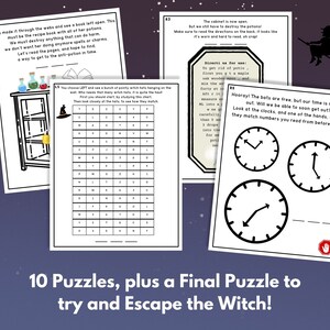 Halloween Escape Room - Witch Party Game, Escape Room Kit, Printable ...