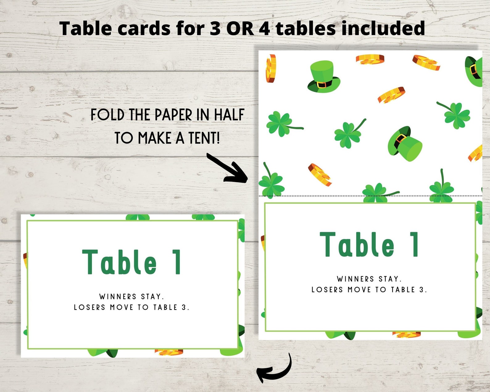 St. Patrick's Day Bunco - March Bunco Printables, Erin Go Bragh Bunco ...