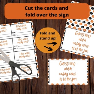 Halloween Candy Guessing Game - Candy Corn Guessing Game, Halloween ...