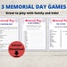 Memorial Day Games - Family Games for Memorial Day Party, Printable ...