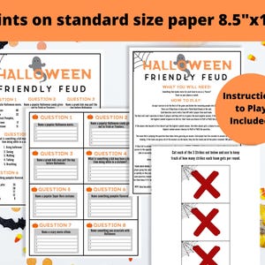 Halloween Family Feud Trivia Game - Halloween Games, Halloween Family ...