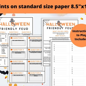 Halloween Family Feud Trivia Game - Halloween Games, Halloween Family ...