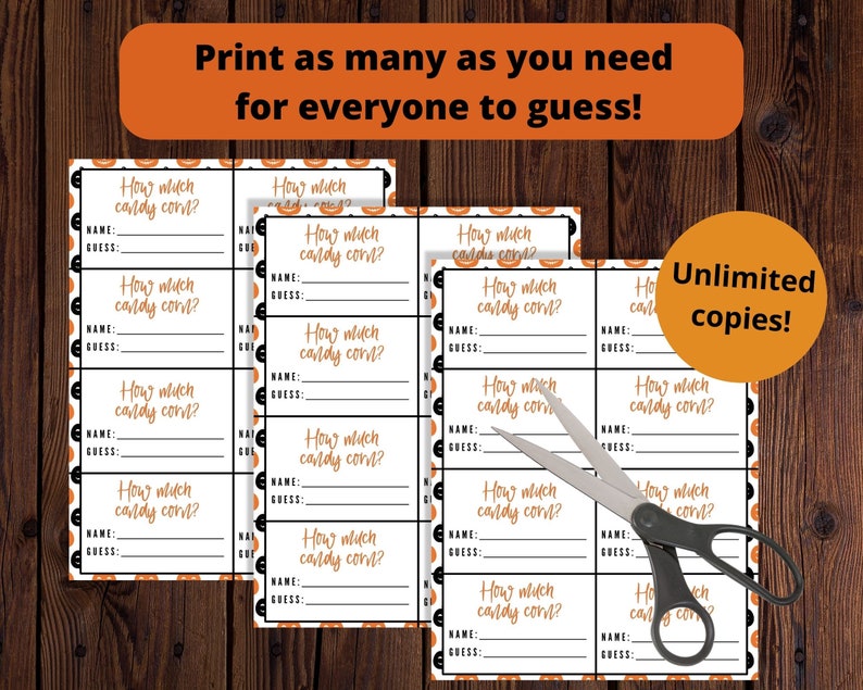 Halloween Candy Guessing Game Candy Corn Guessing Game, Halloween Party ...