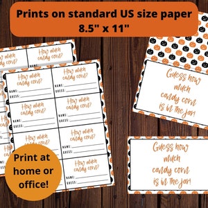 Halloween Candy Guessing Game - Candy Corn Guessing Game, Halloween ...