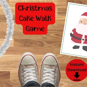 Christmas Cake Walk - Printable Cake Walk, Kids Christmas Game, Toddler ...