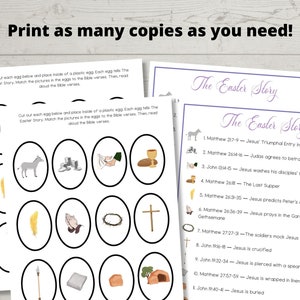 Resurrection Eggs Printable - the Easter Story, Church Game, Easter ...