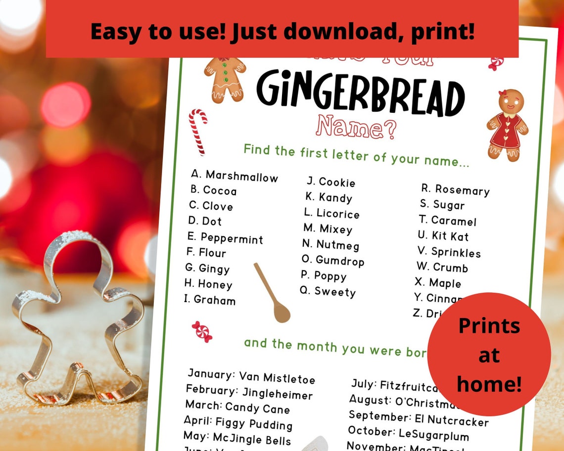 What's Your Name Game - Christmas Name Generator, What's Your ...
