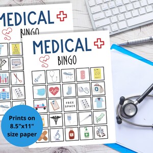 Medical Bingo Game - Nurse Appreciation Week, Nurse Graduation Game ...