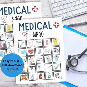 Medical Bingo Game - Nurse Appreciation Week, Nurse Graduation Game ...