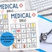 Medical Bingo Game - Nurse Appreciation Week, Nurse Graduation Game ...