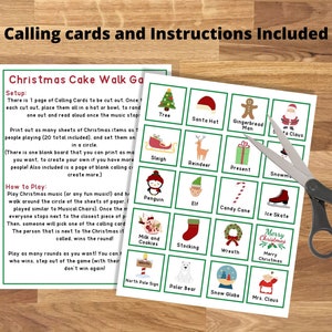 Christmas Cake Walk - Printable Cake Walk, Kids Christmas Game, Toddler ...