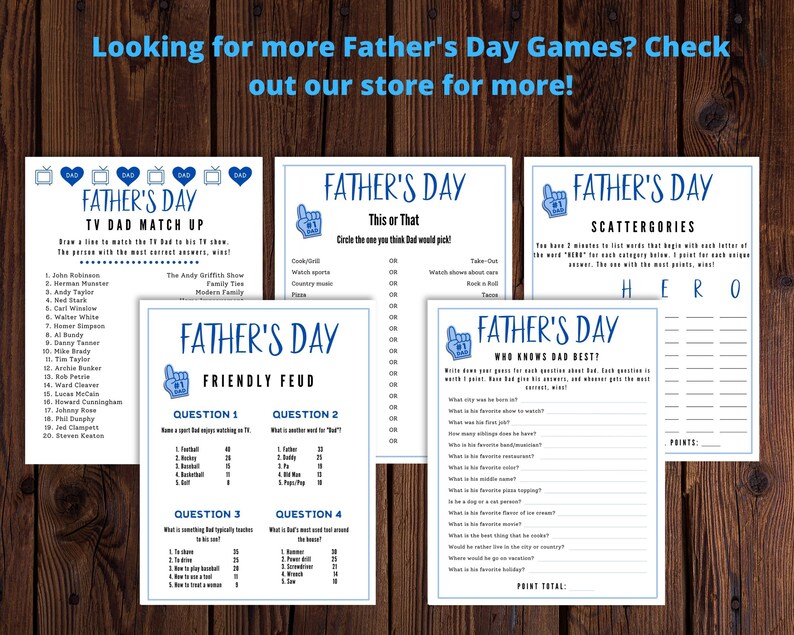 Dad Jokes Fathers Day Game Fathers Day Trivia Dad Jokes - Etsy