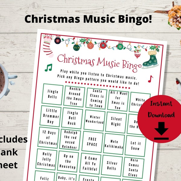 Christmas Bingo - Etsy
