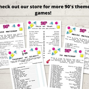90's Friendly Feud Game - 90s Themed Party, Bach to the 90's ...