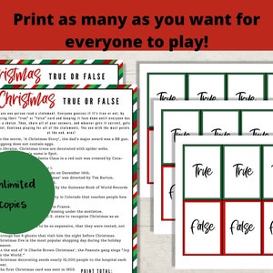 Christmas Trivia True or False Game - Fact or Fiction, Christmas Eve ...