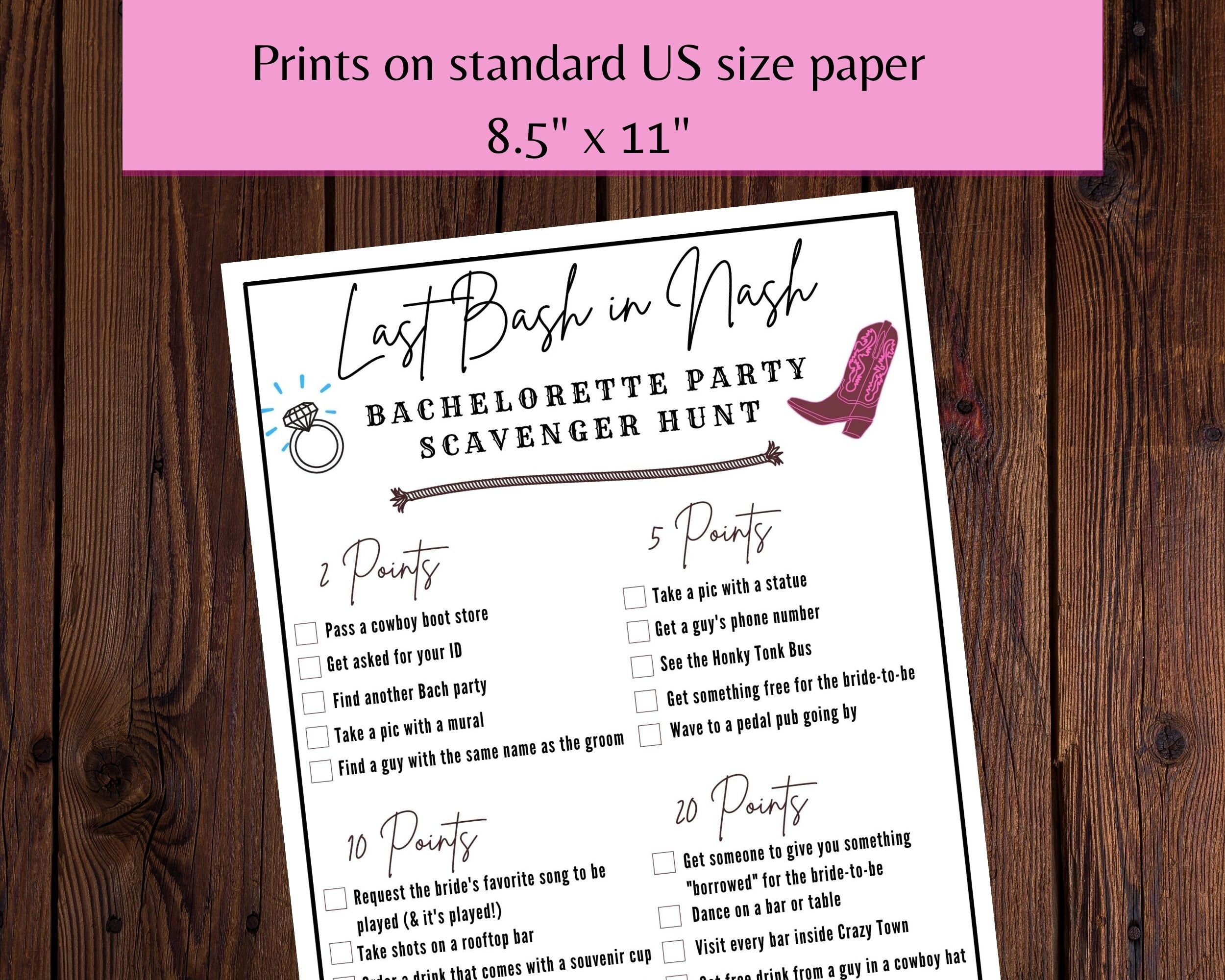 Paper & Party Supplies Party Favors & Games Bach And Boozy Game Digital ...