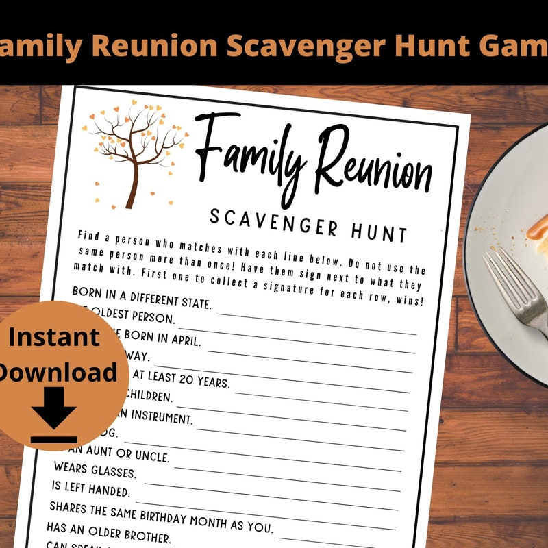 Scavenger Hunt Family Reunion - Etsy