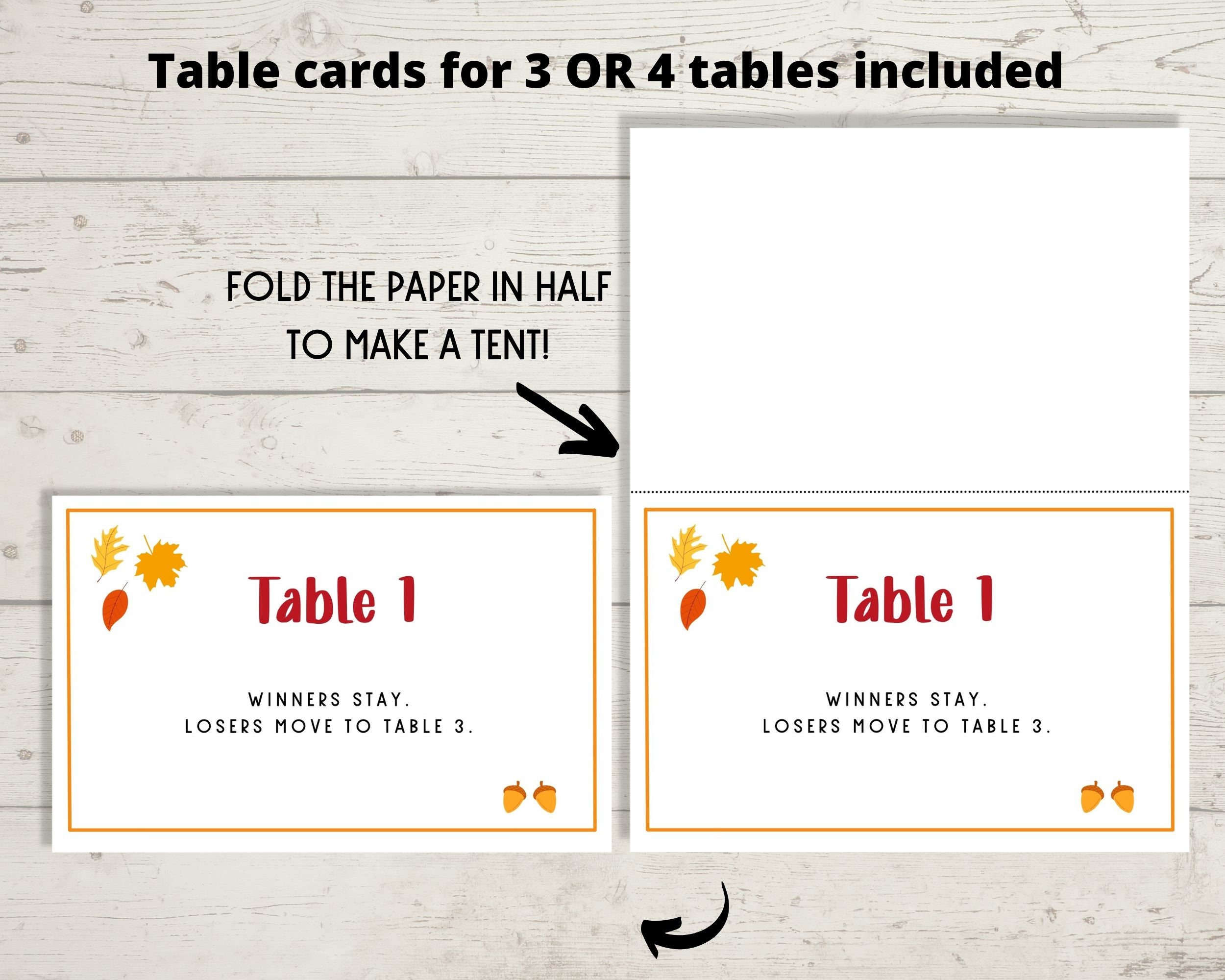 Fall Bunco - Happy Fall Y'all Bunco Printables, Bunco Game, Bunco Table ...