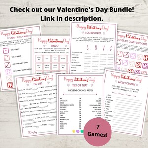 Valentine's Day Mad Lib Game - Children's Valentine Party Game, Kids ...