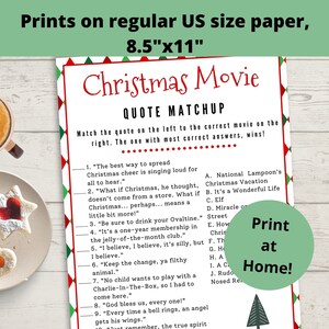 Christmas Movie Trivia - Quote Match, Match the Movie Quote, Guess the ...
