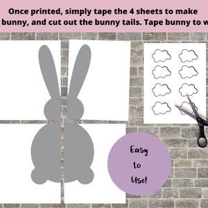 Pin the Tail on the Bunny Children's Game - Easter Game for Kids ...