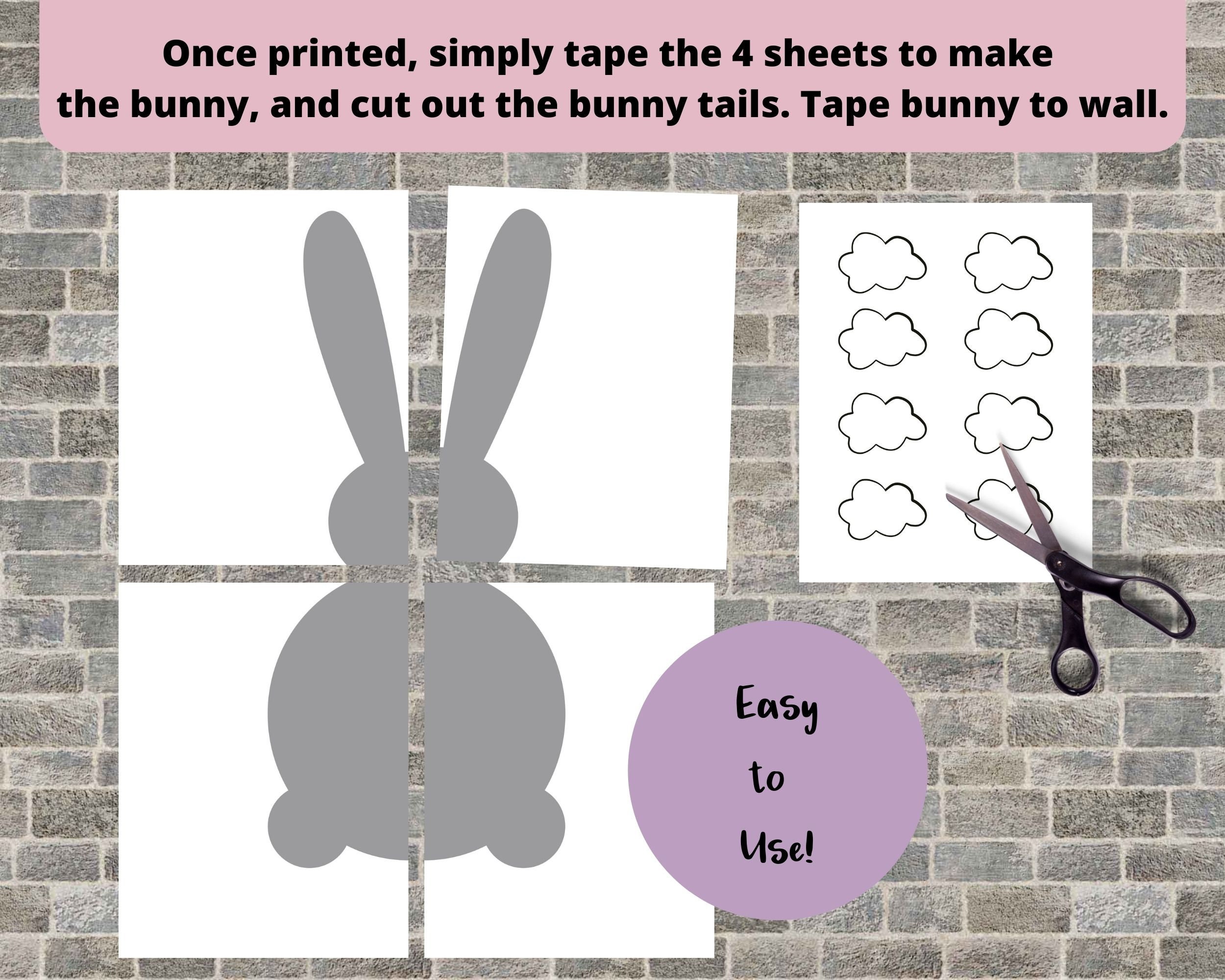 Pin the Tail on the Bunny Children's Game Easter Game for Kids ...