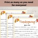 Thanksgiving Mad Libs Game - Children's Thanksgiving Party Game, Kids ...