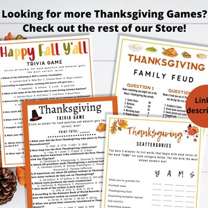 Thanksgiving Gratitude Game - Thanksgiving AZ Game, Thankful for ...