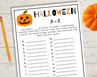 Halloween Scavenger Hunt Kids Halloween Party Game - Etsy