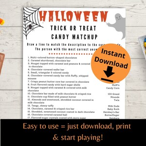 Halloween Candy Match Game - Hallowen Candy Game, Trick or Treat Candy ...