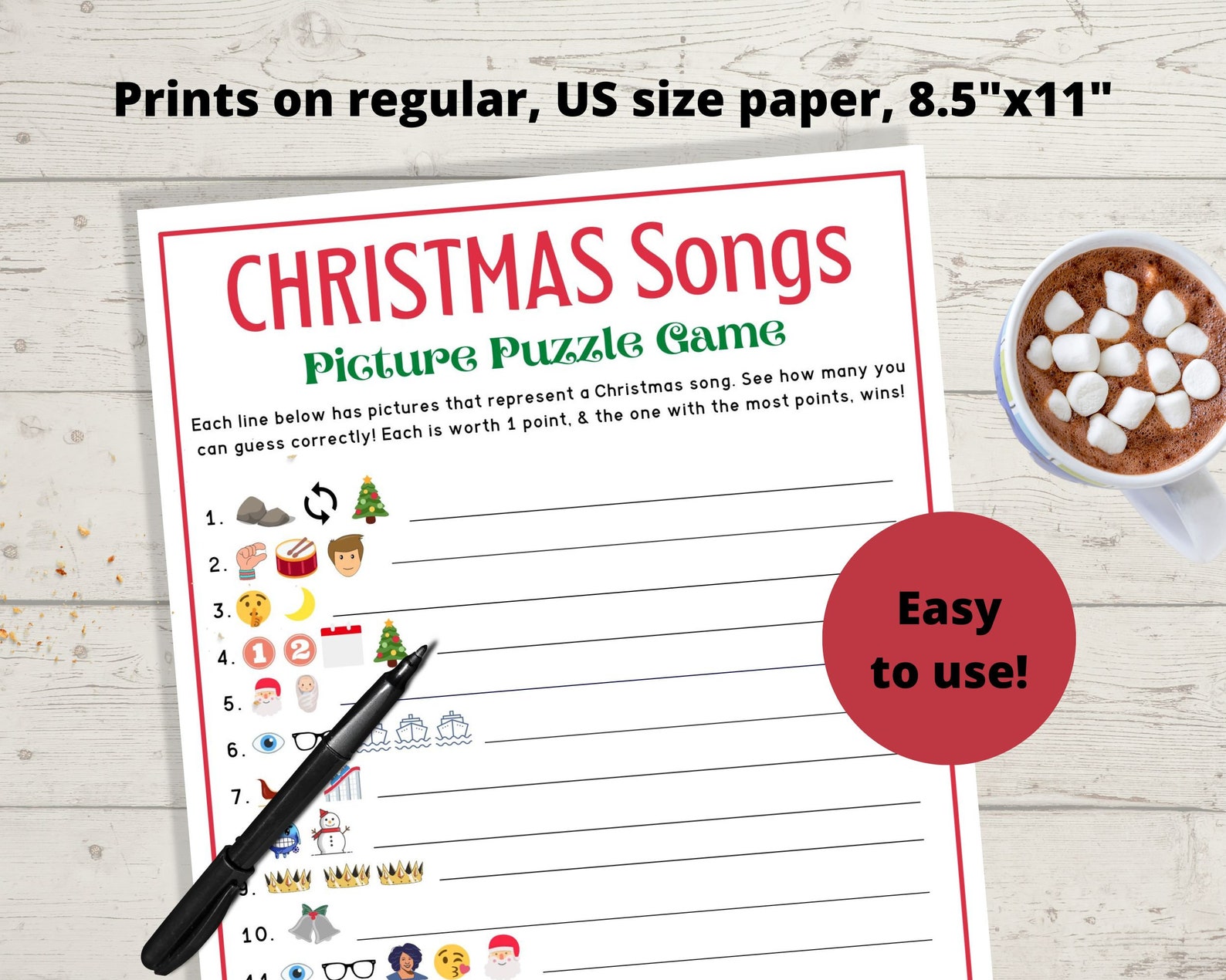 Christmas Emoji Game - Christmas Carols Game, Christmas Song Riddles ...