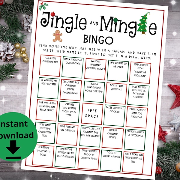 Mingle Bingo - Etsy