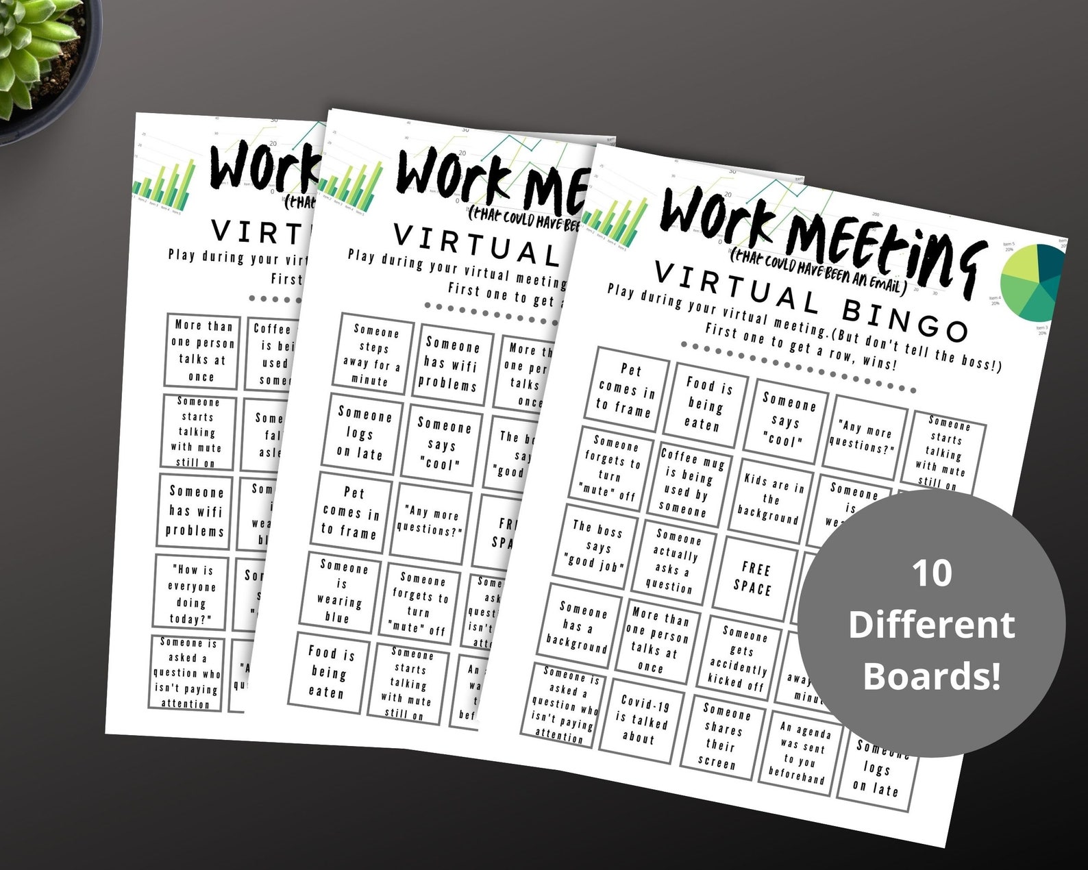 Office Bingo, Work From Home Bingo, Conference Call Bingo, Virtual Work ...