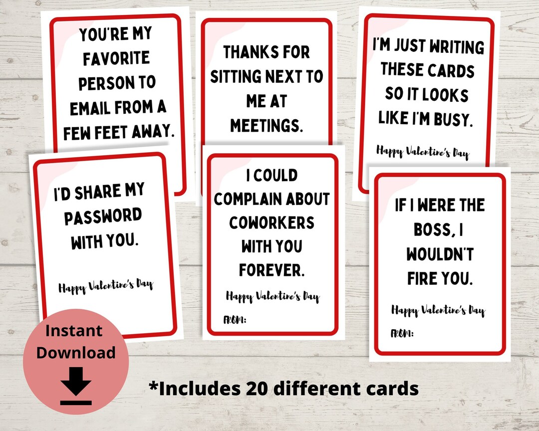 Funny Coworker Valentine - Office Valentine's Day Cards, Office ...