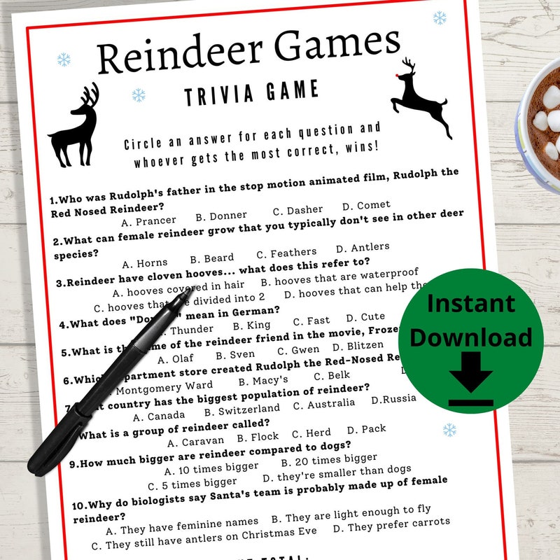 Reindeer Games - Etsy