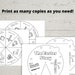 The Easter Story Coloring Wheel Easter Spinner Wheel, Easter Craft ...