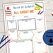 All About Me Back to School Worksheet - Children's Get to Know You Game ...