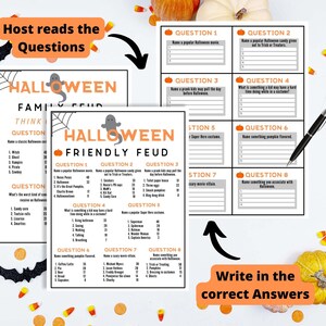 Halloween Family Feud Trivia Game - Halloween Games, Halloween Family ...