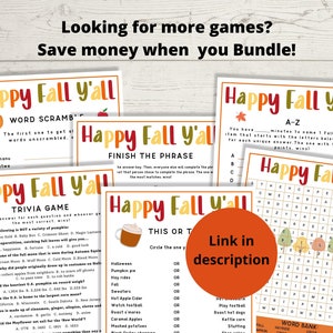 Fall Word Scramble Game - Kids Word Games, Autumn Game, Fall Printables ...