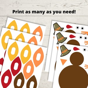 Gratitude Game - Roll a Turkey Game, Turkey Printable, Thanksgiving ...