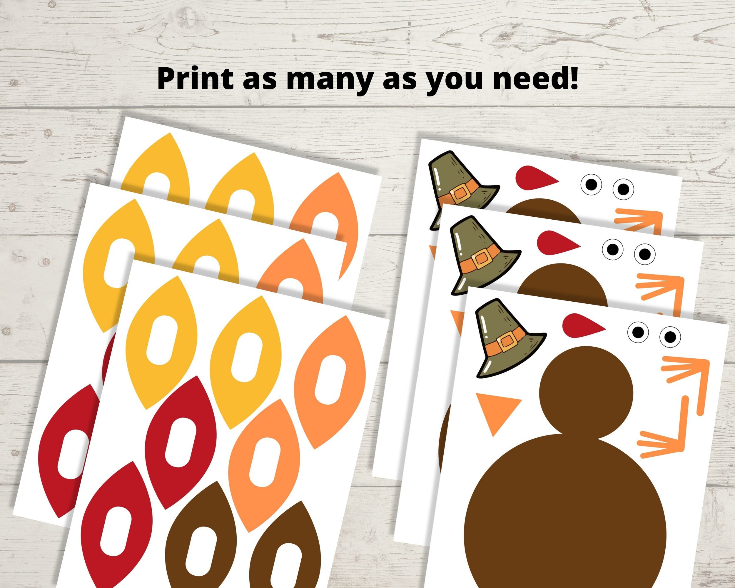 Gratitude Game Roll a Turkey Game, Turkey Printable, Thanksgiving Game ...