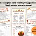 Thanksgiving Trivia Party Game Thanksgiving Printable Game - Etsy